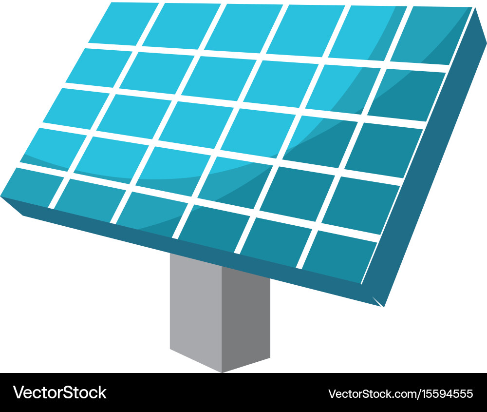 Solar energy element to ecologycal care Royalty Free Vector