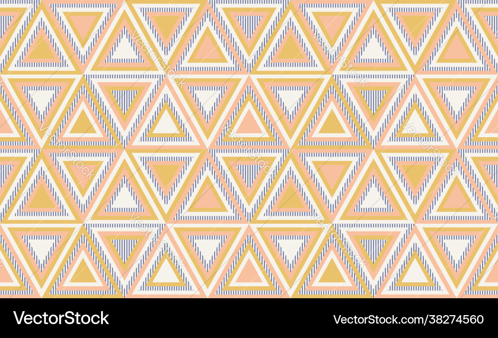 Abstract geometry in retro colors geometric Vector Image
