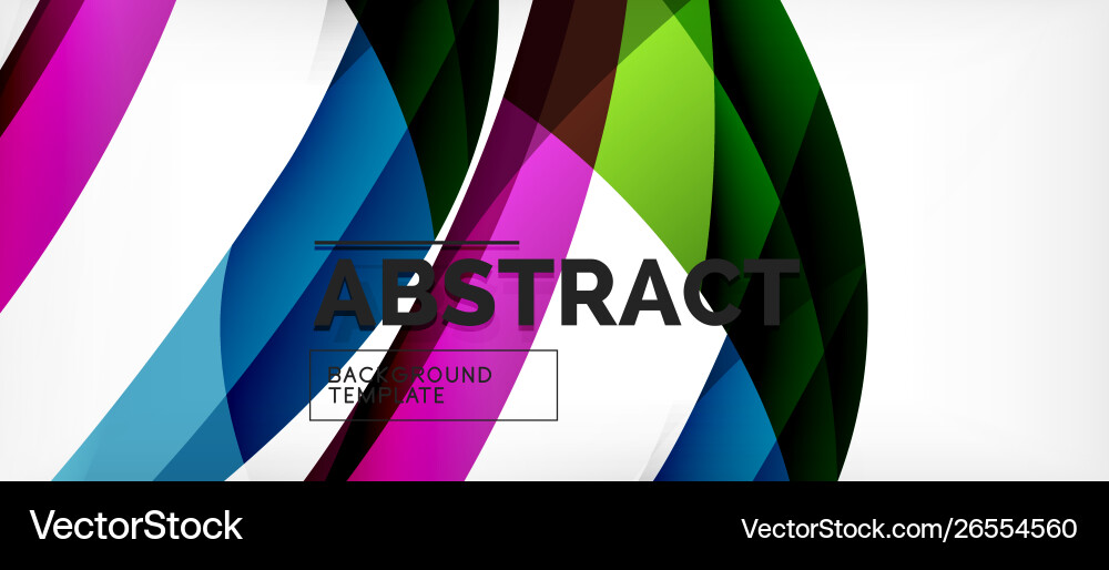 Colorful wave lines abstract background color Vector Image