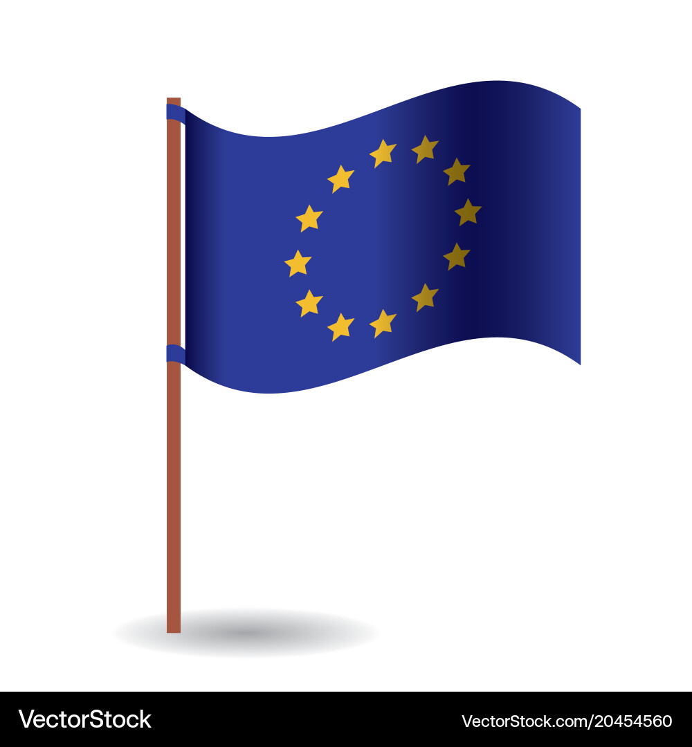 European union flag design Royalty Free Vector Image