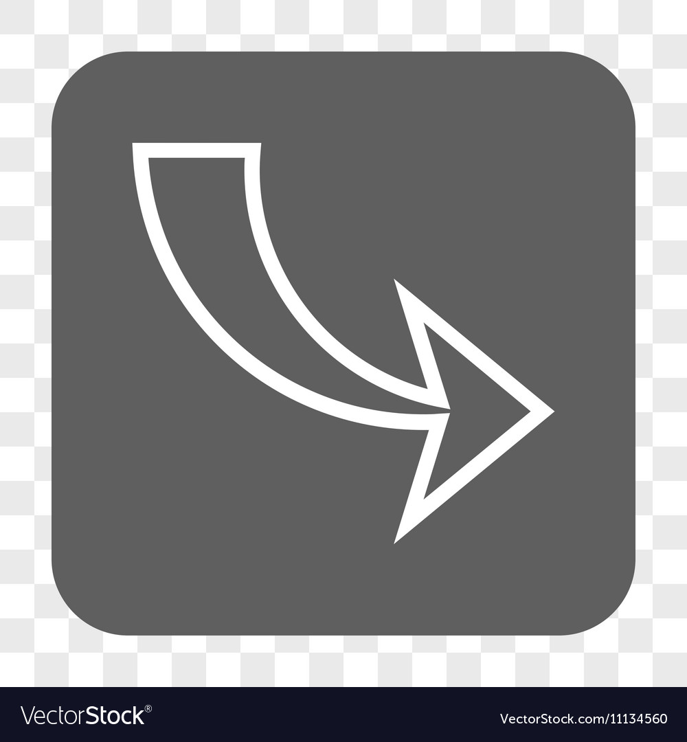 Redo rounded square button Royalty Free Vector Image