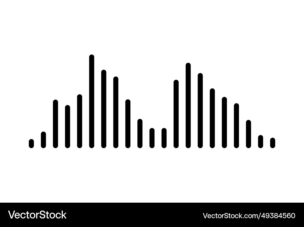 Waving vibration and pulsing lines graphic Vector Image
