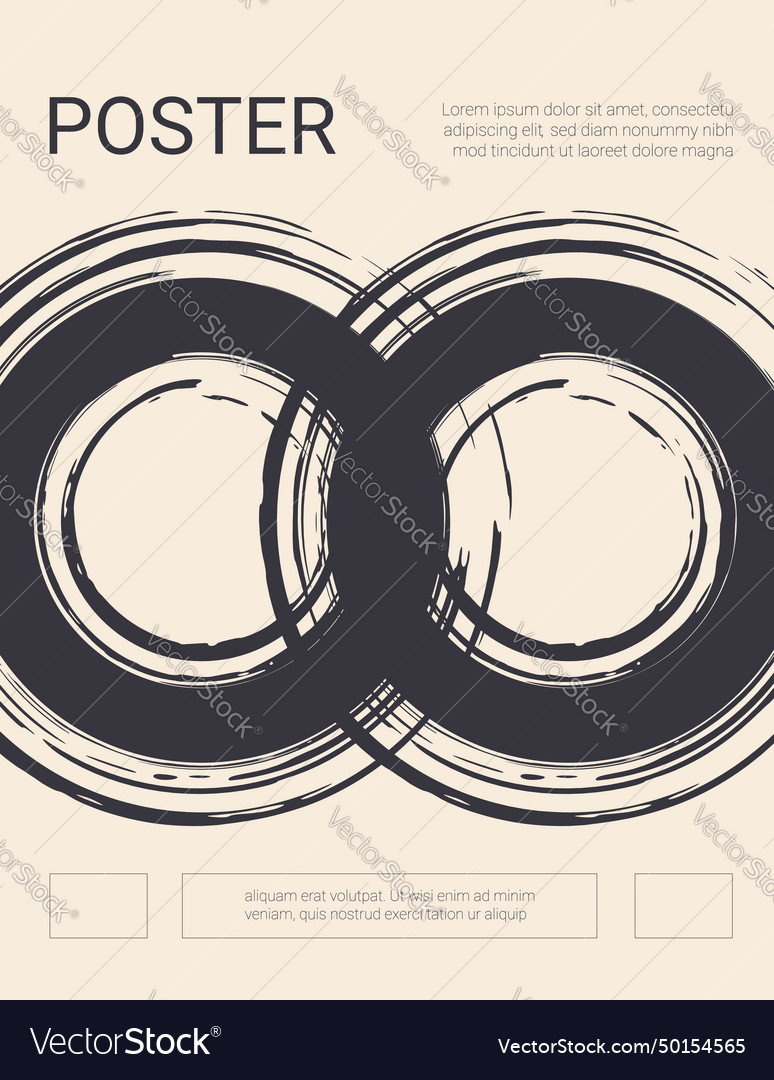 Abstract poster banner template minimalistic Vector Image