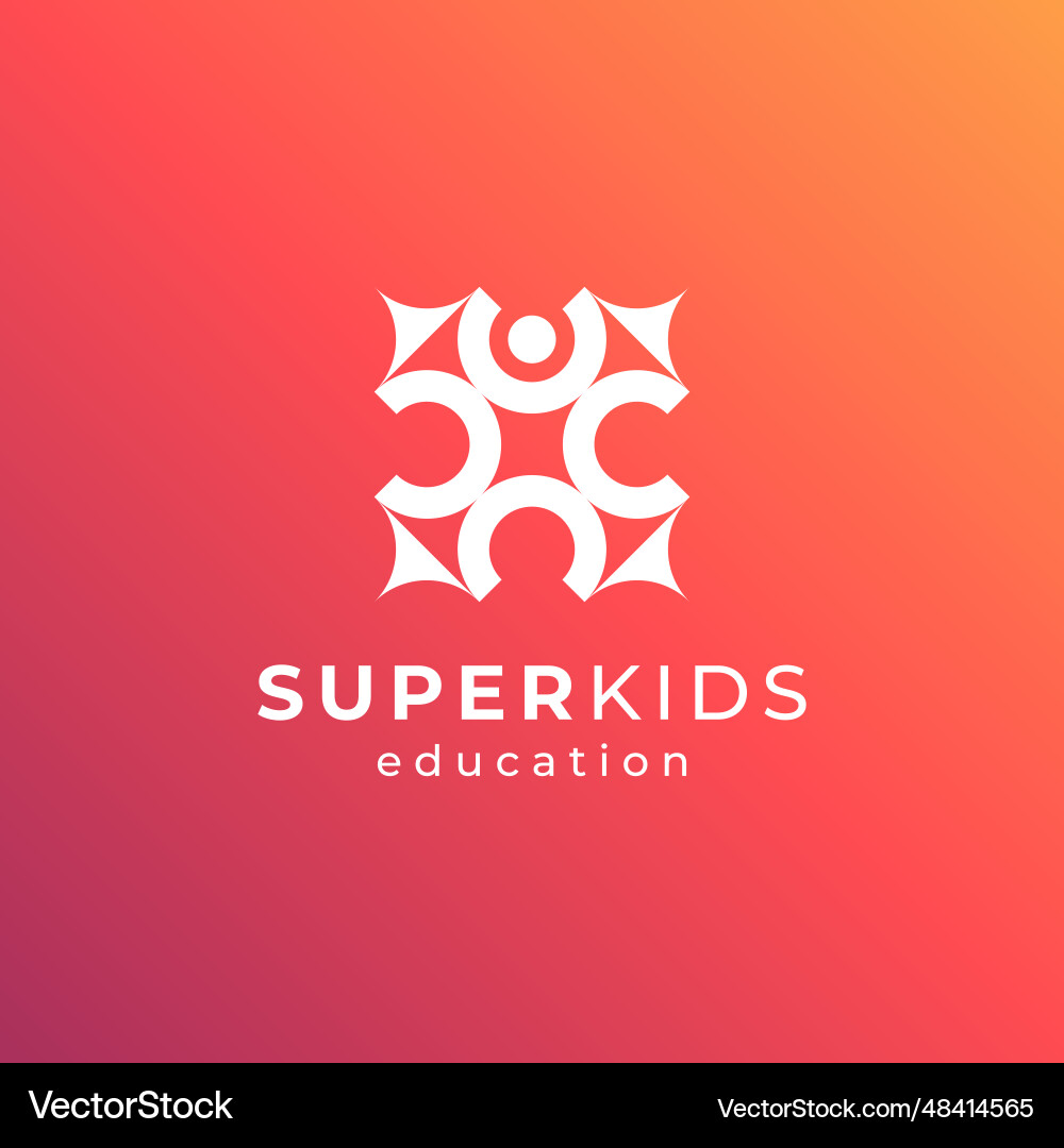 Childcare and orphanage logo design Royalty Free Vector