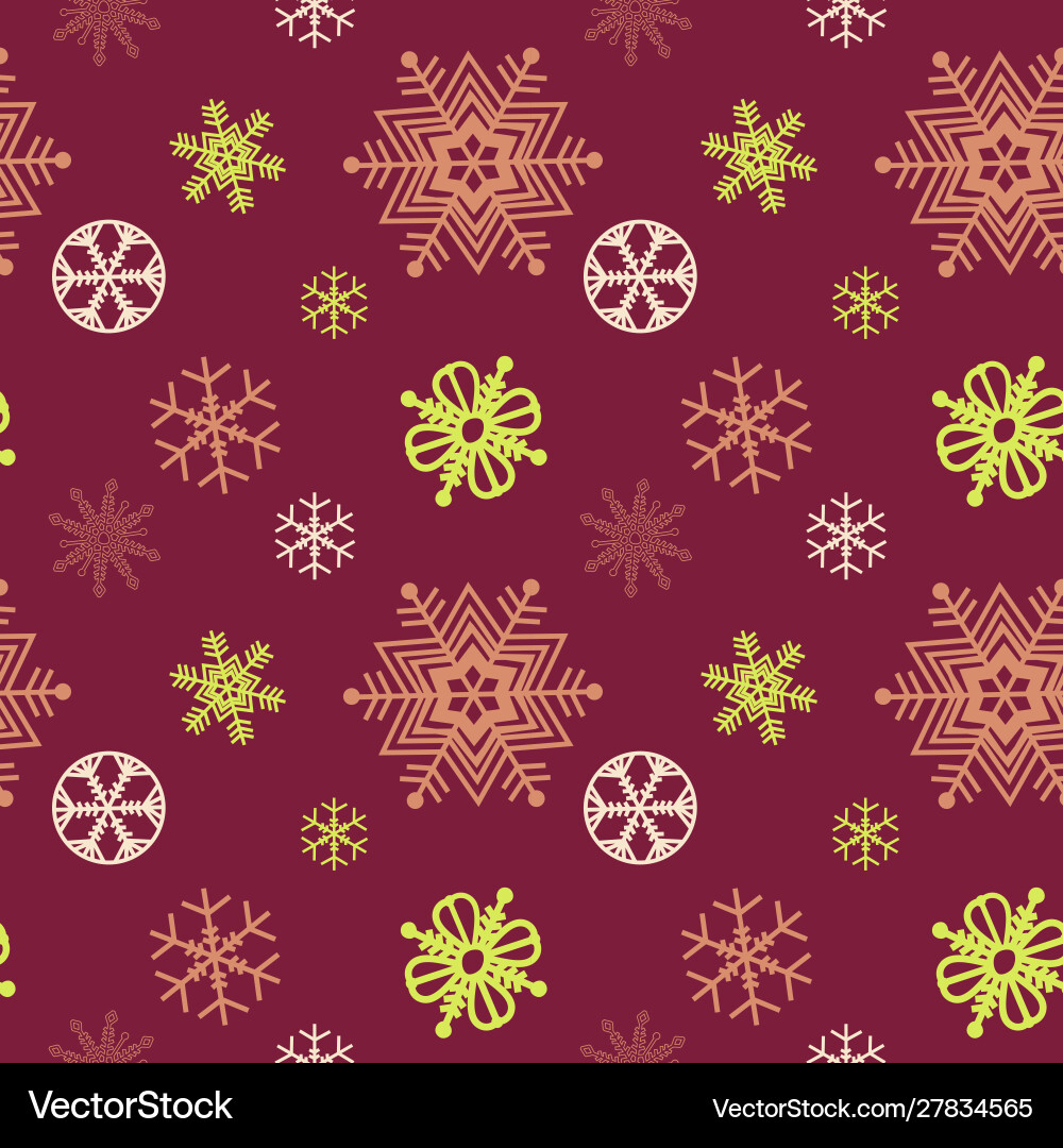 Christmas festive seasonal seamless pattern Vector Image