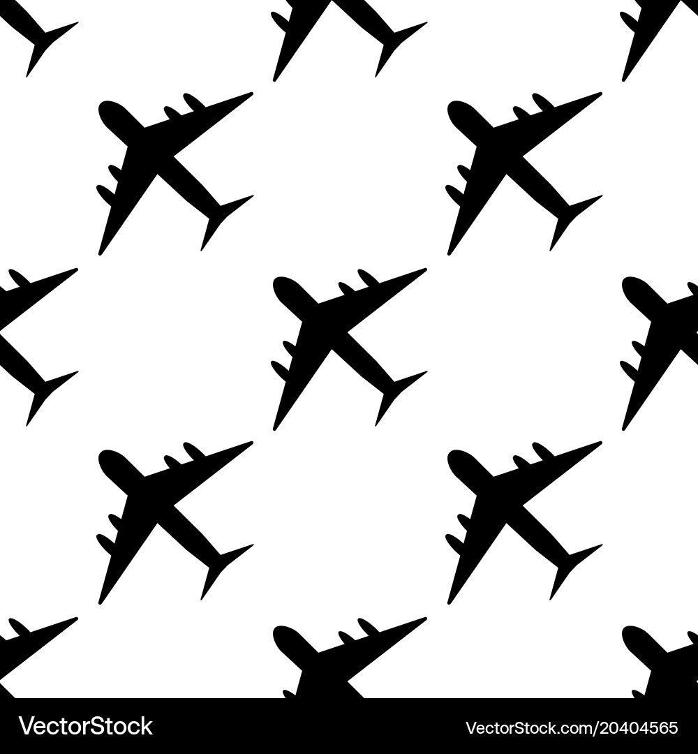 Plane pattern simple of Royalty Free Vector Image