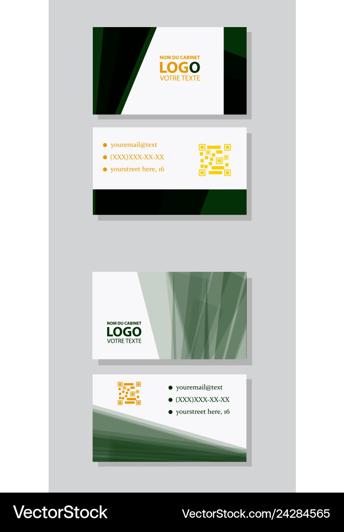Simple business card with logo or icon Royalty Free Vector