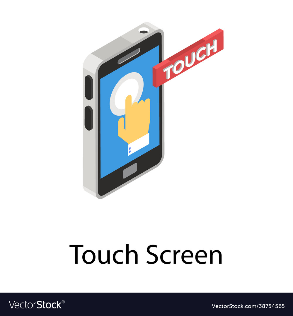 Touch screen Royalty Free Vector Image - VectorStock