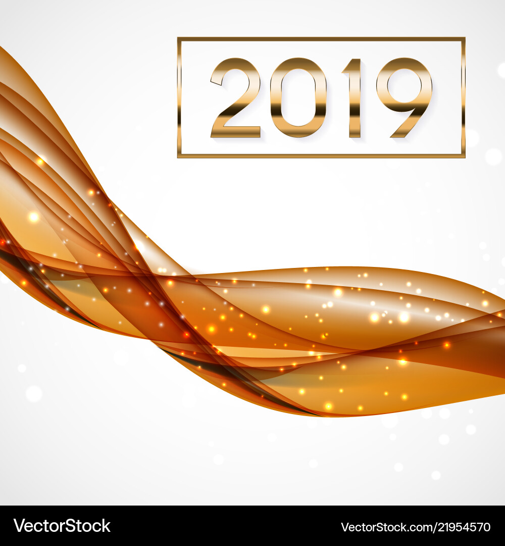 2019 abstract of new year Royalty Free Vector Image
