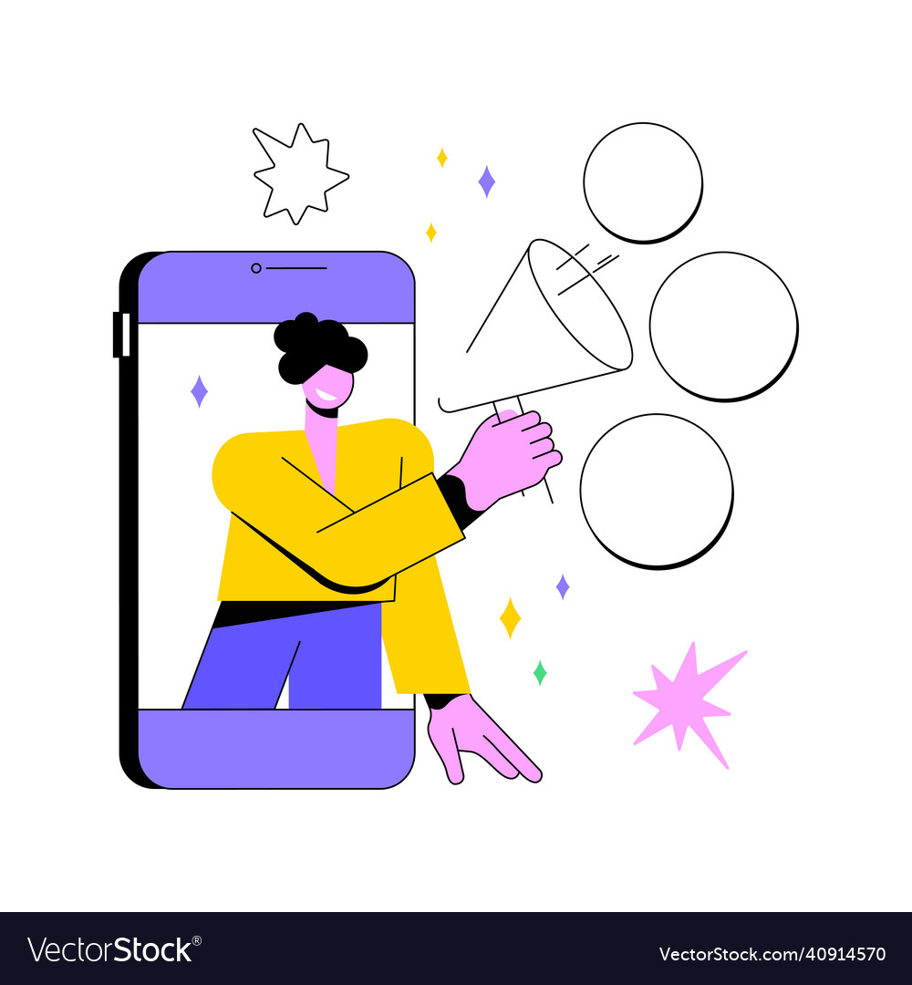 Referral program abstract concept Royalty Free Vector Image