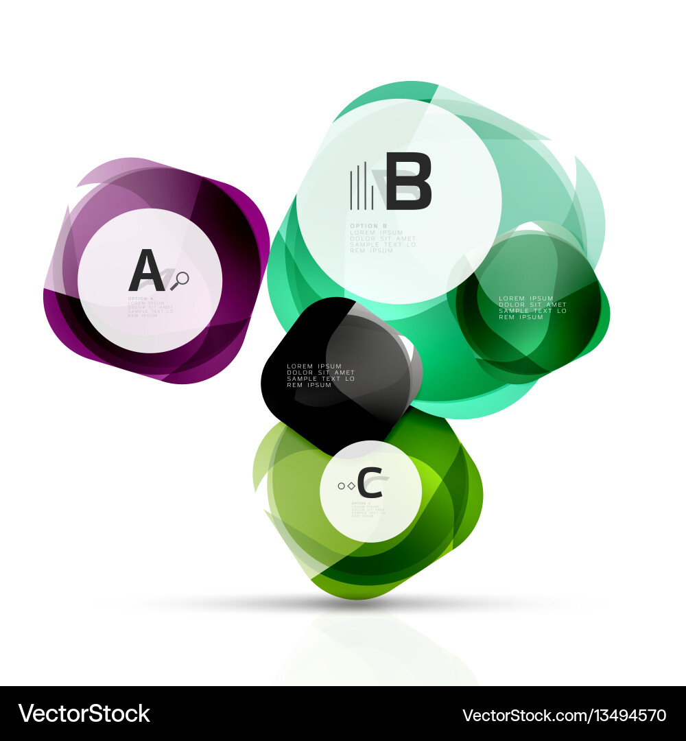 Shiny abstract elements Royalty Free Vector Image