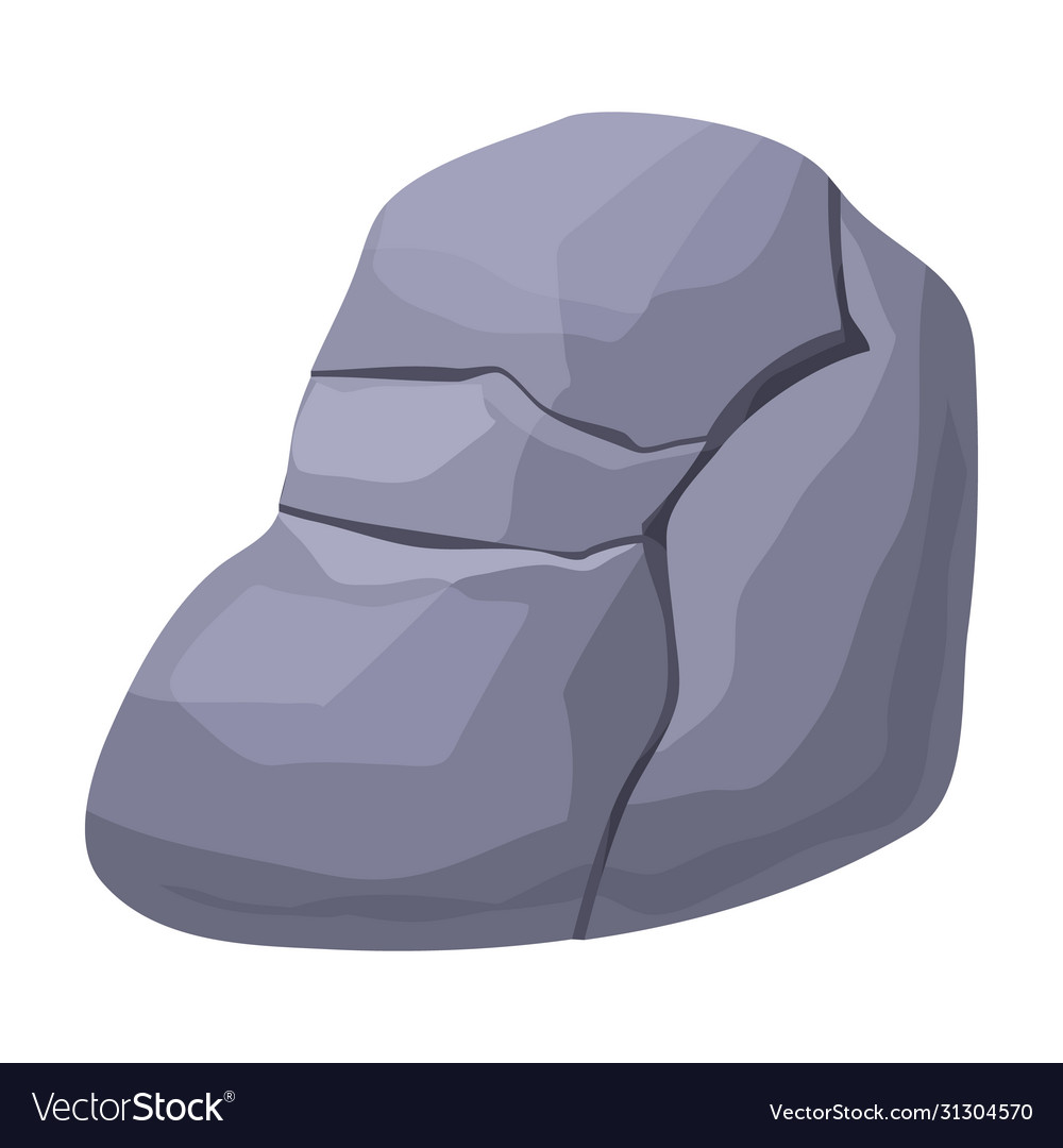 Stone iconcartoon icon isolated Royalty Free Vector Image Stone iconcartoon icon isolated Royalty Free Vector Image