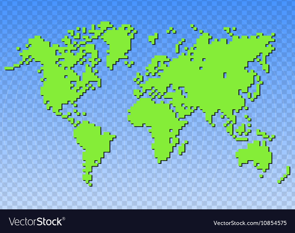 Creative world map Royalty Free Vector Image - VectorStock