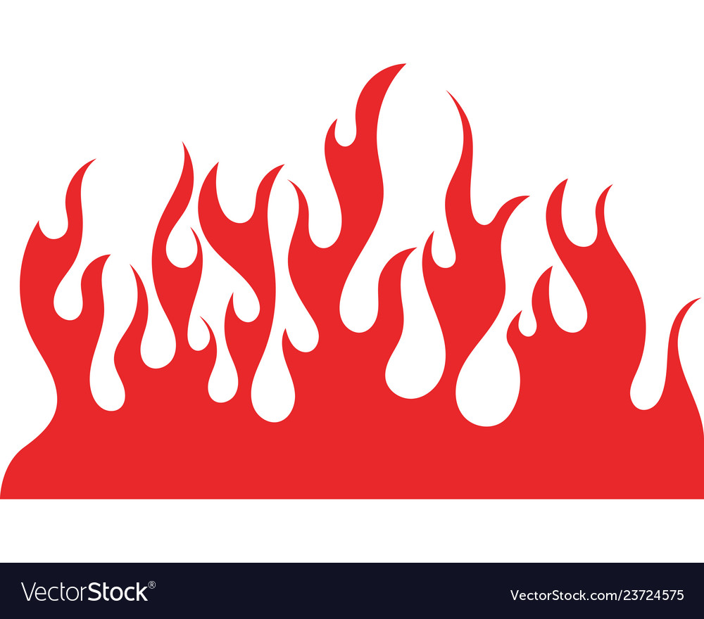 Fire flame Royalty Free Vector Image - VectorStock