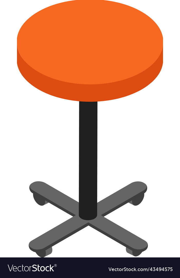Isometric stool Royalty Free Vector Image - VectorStock