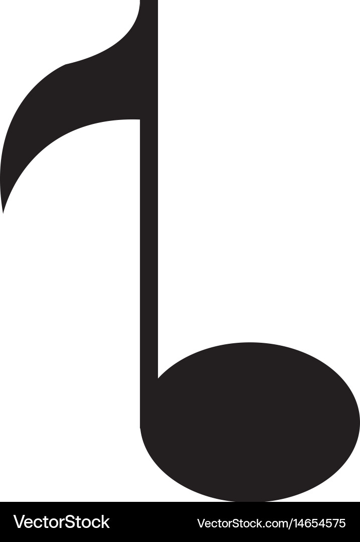 Pictogram note music sound image Royalty Free Vector Image