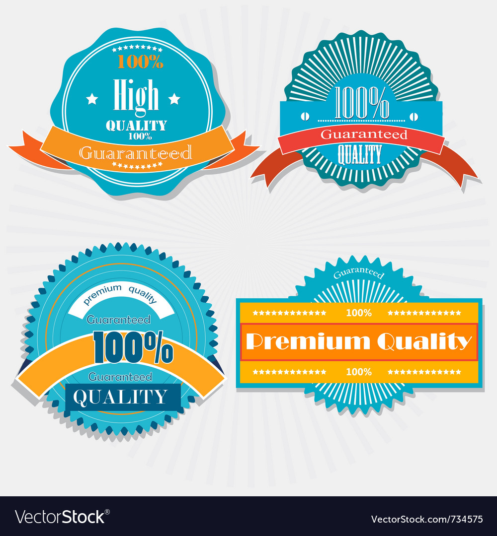 Quality guarantee Royalty Free Vector Image - VectorStock