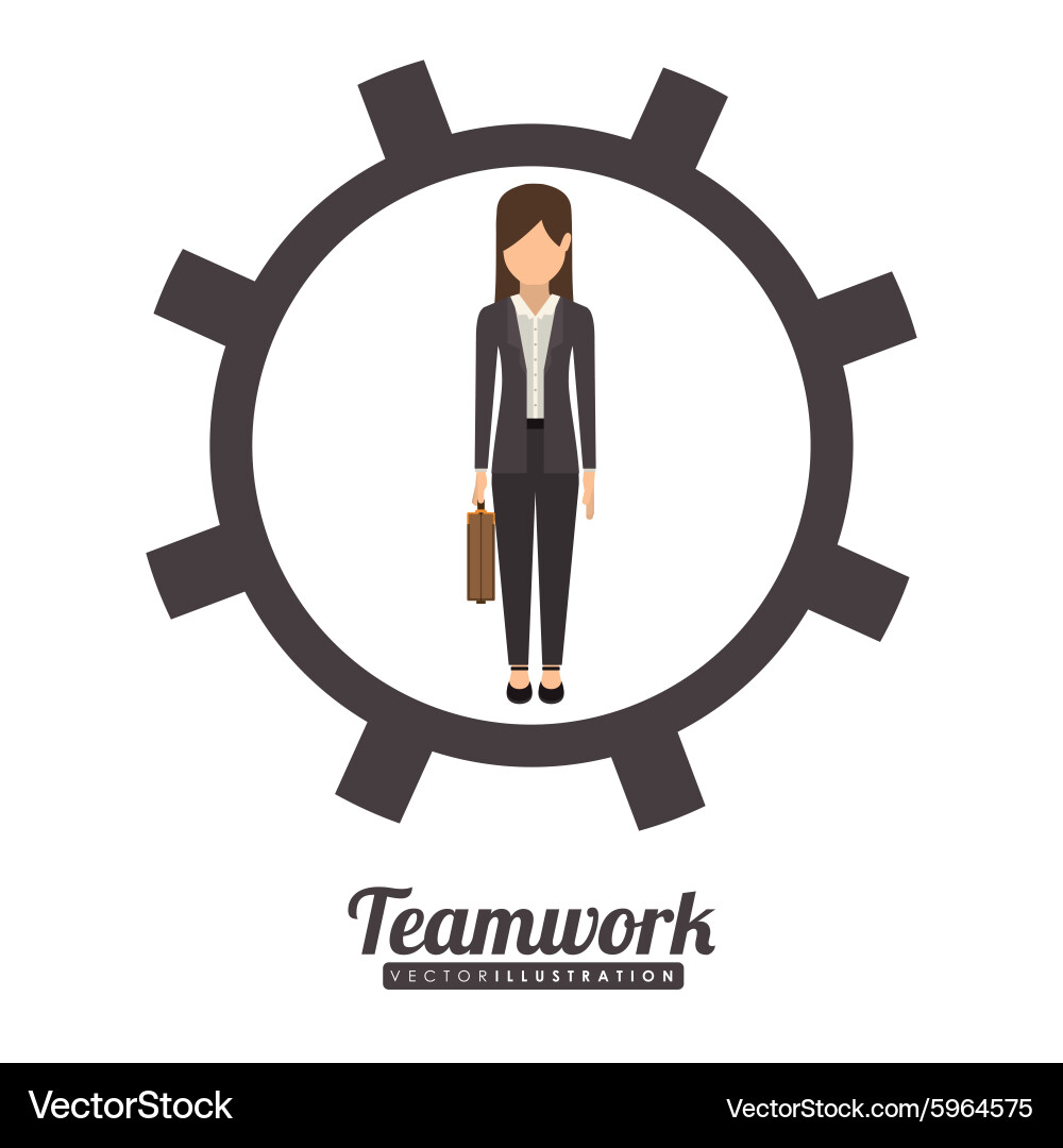 Teamwork design Royalty Free Vector Image - VectorStock