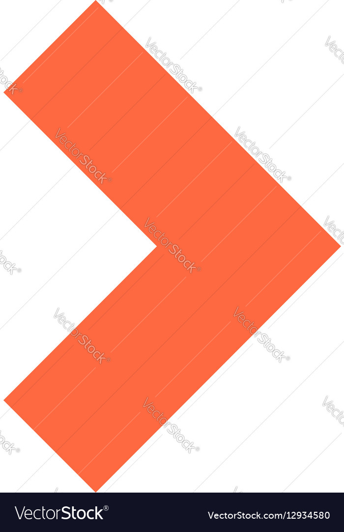 Arrow icon direction button pointer sign Vector Image