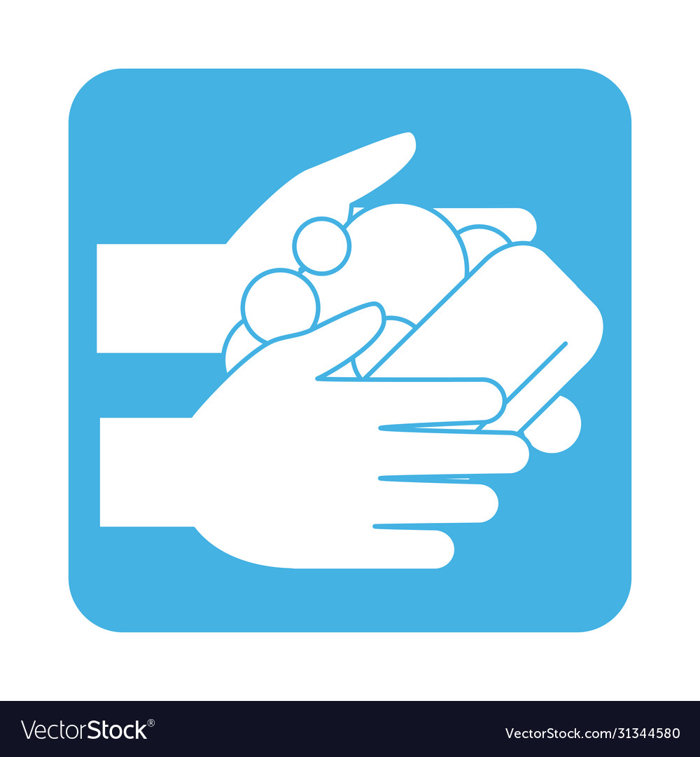 Covid 19 coronavirus prevention washing hands Vector Image