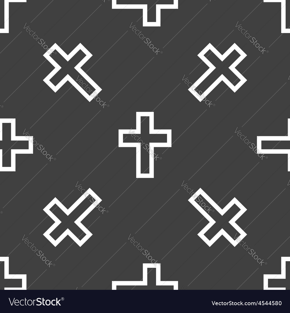 Cross pattern Royalty Free Vector Image - VectorStock