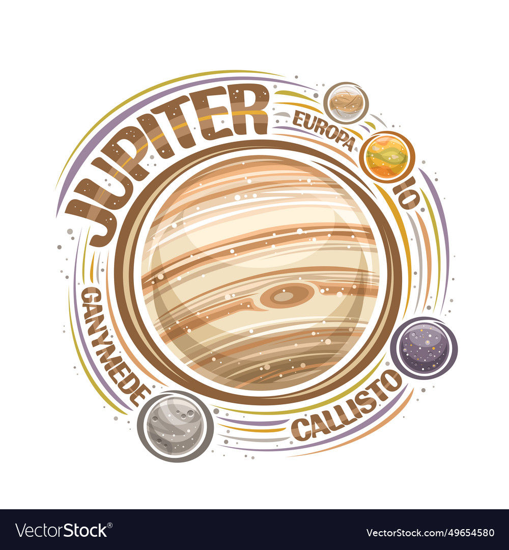 Logo For Jupiter Royalty Free Vector Image Vectorstock