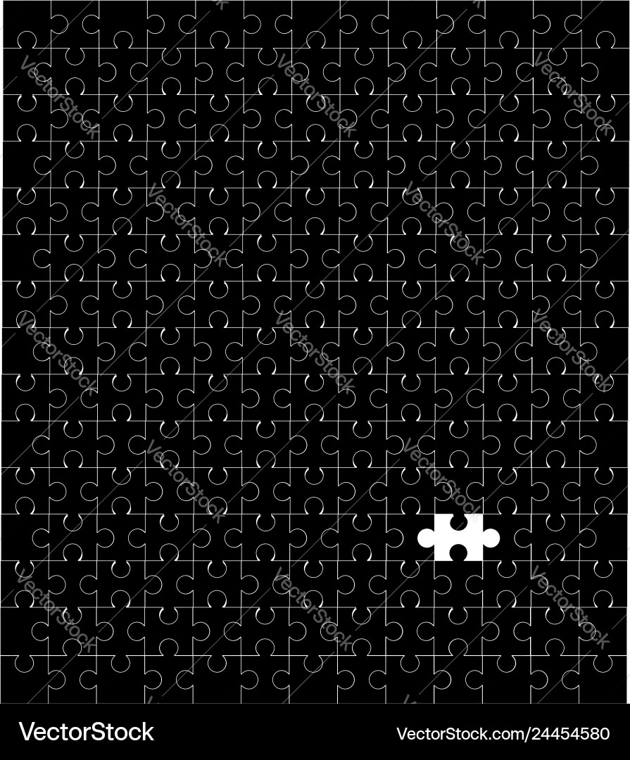 Missing piece Royalty Free Vector Image - VectorStock