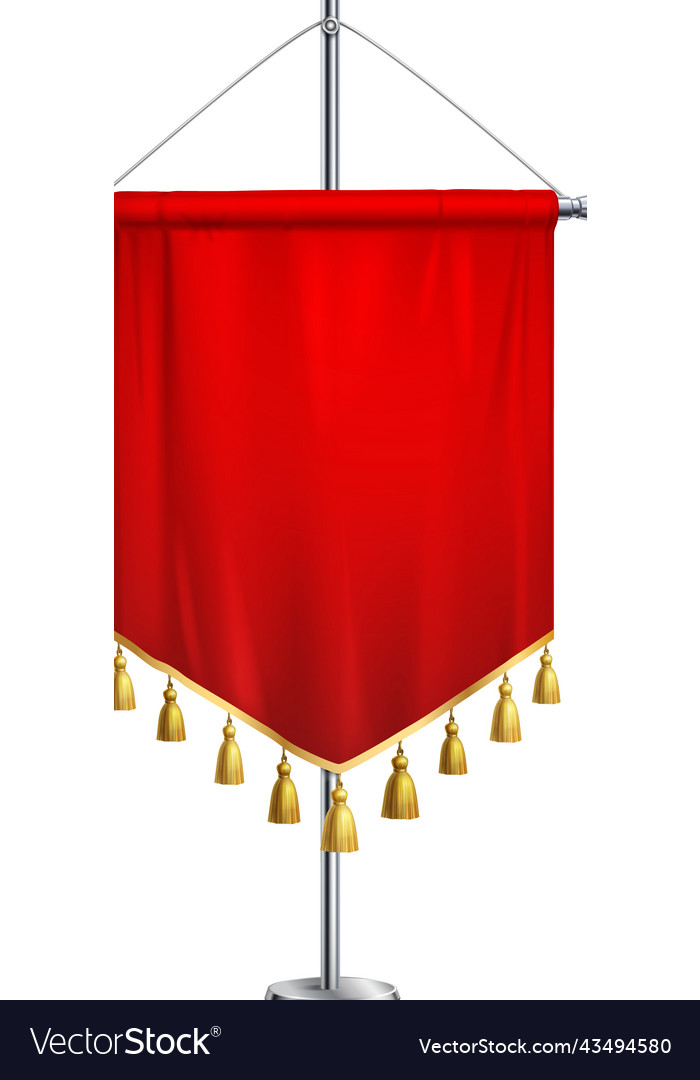 Pennant realistic Royalty Free Vector Image - VectorStock