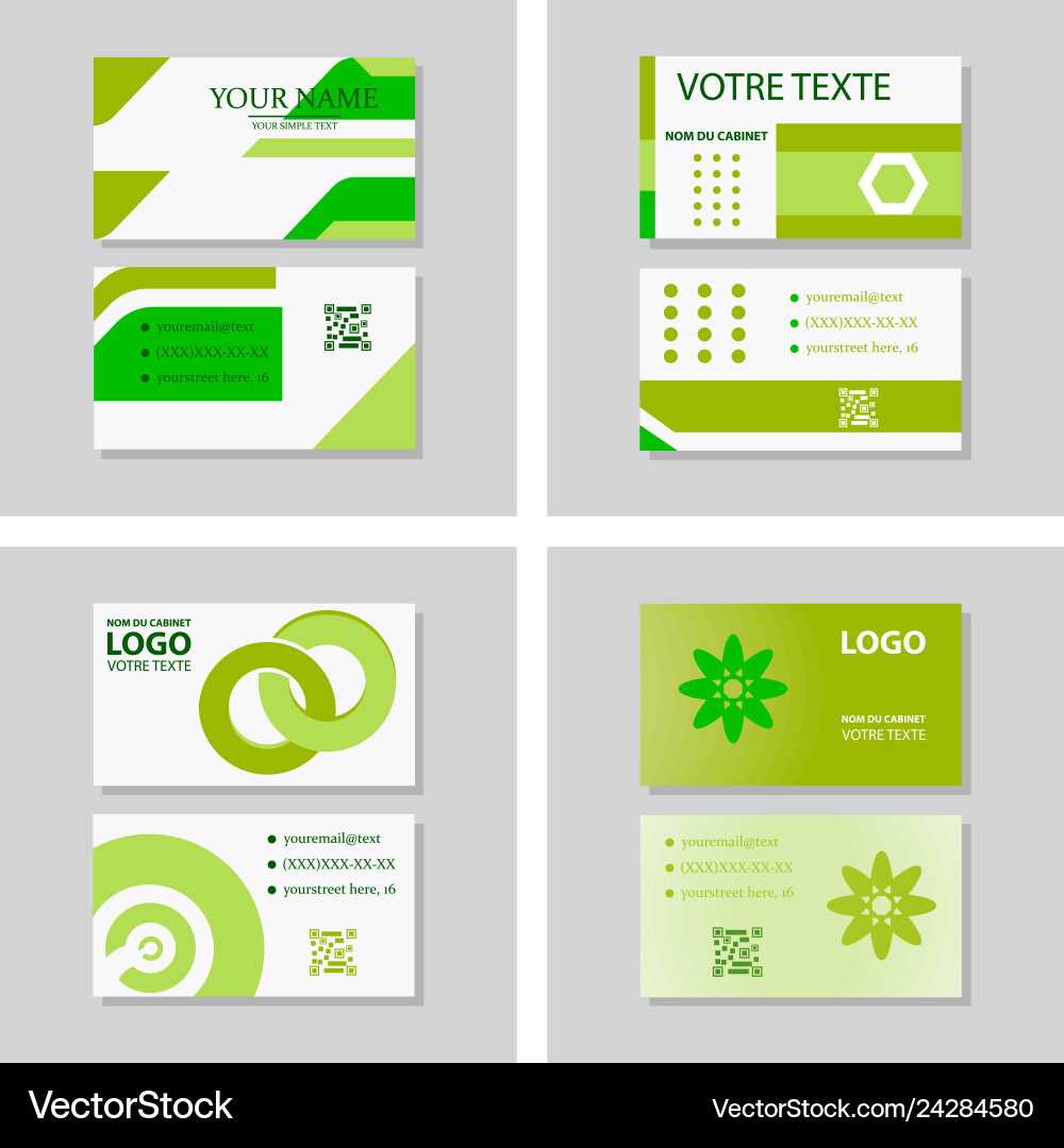 Simple business card with logo or icon Royalty Free Vector