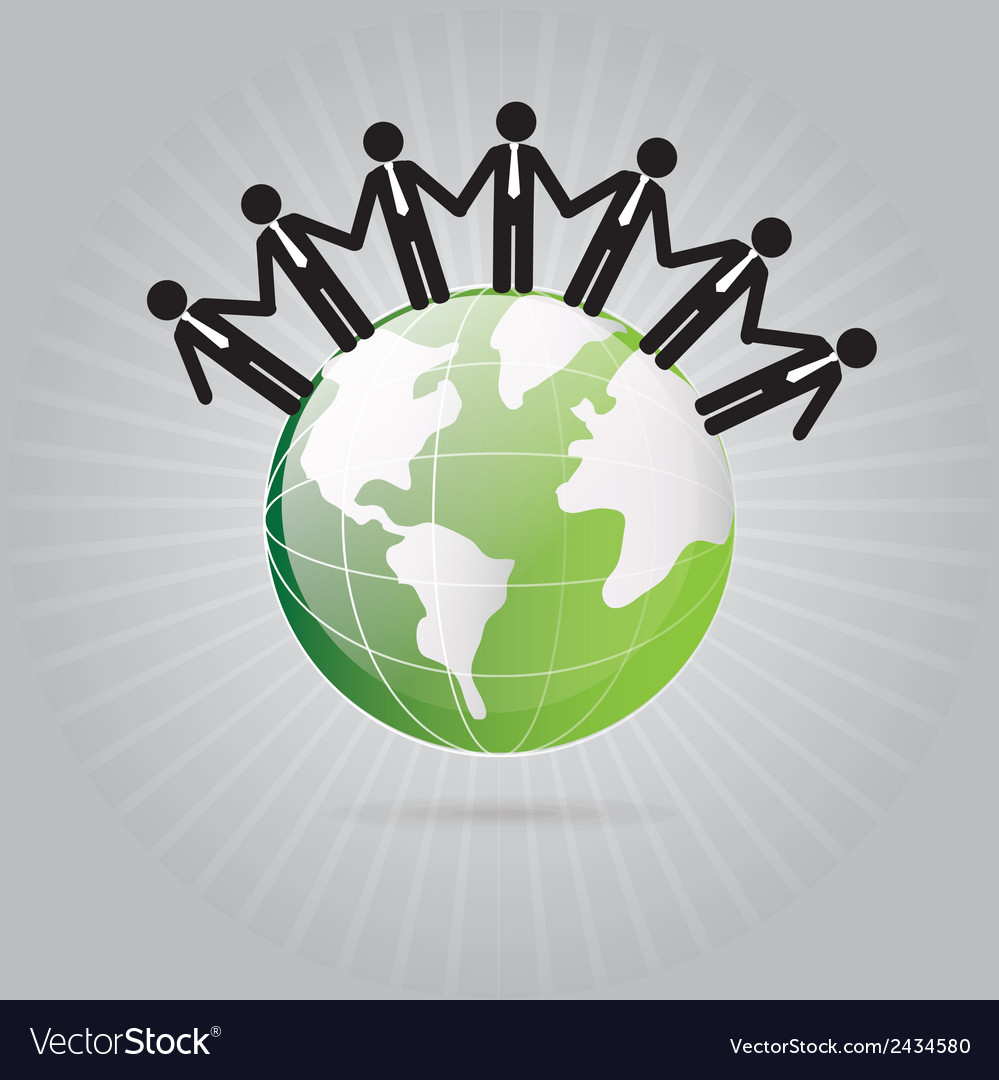 Teamwork design over gray background Royalty Free Vector