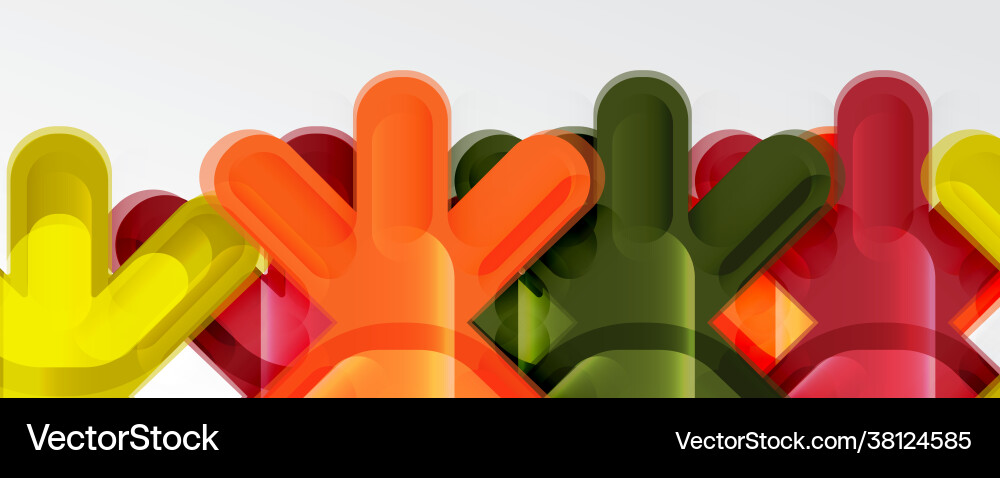 Abstract glossy crosses background for business Vector Image