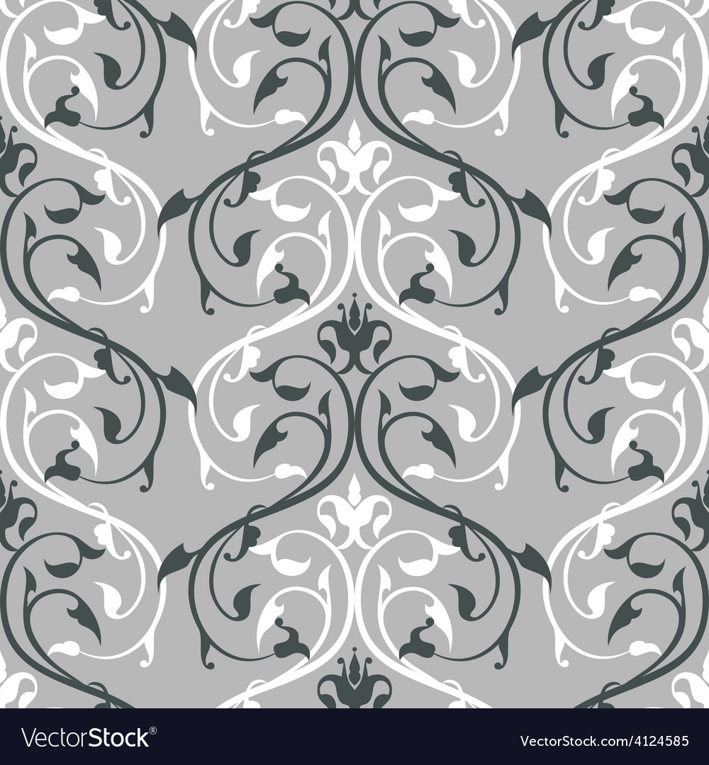 Damask pattern Royalty Free Vector Image - VectorStock