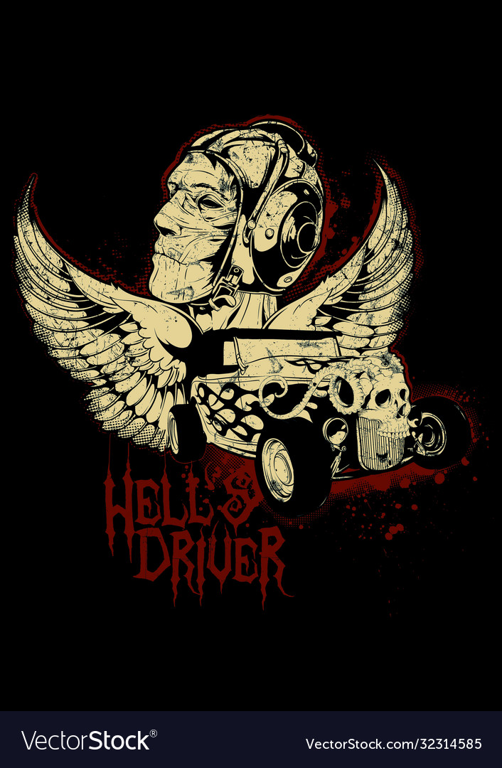 Hell driver Royalty Free Vector Image - VectorStock