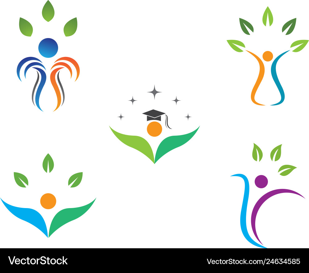 Human health symbol design Royalty Free Vector Image
