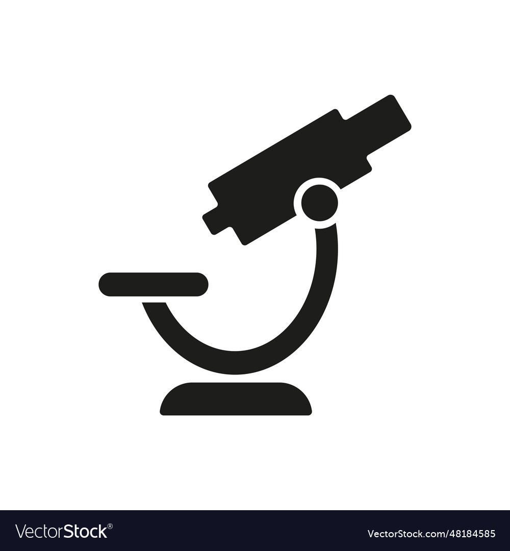 Laboratory microscope icon Royalty Free Vector Image
