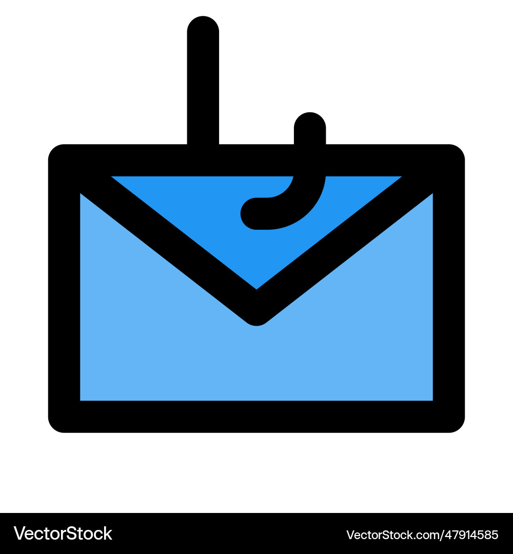 Phishing message used by hackers to scam Vector Image