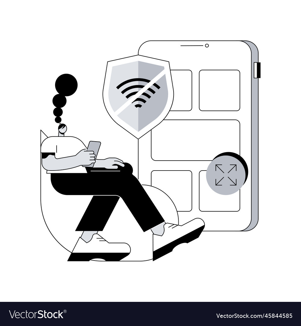 Progressive Web App Abstract Concept Royalty Free Vector