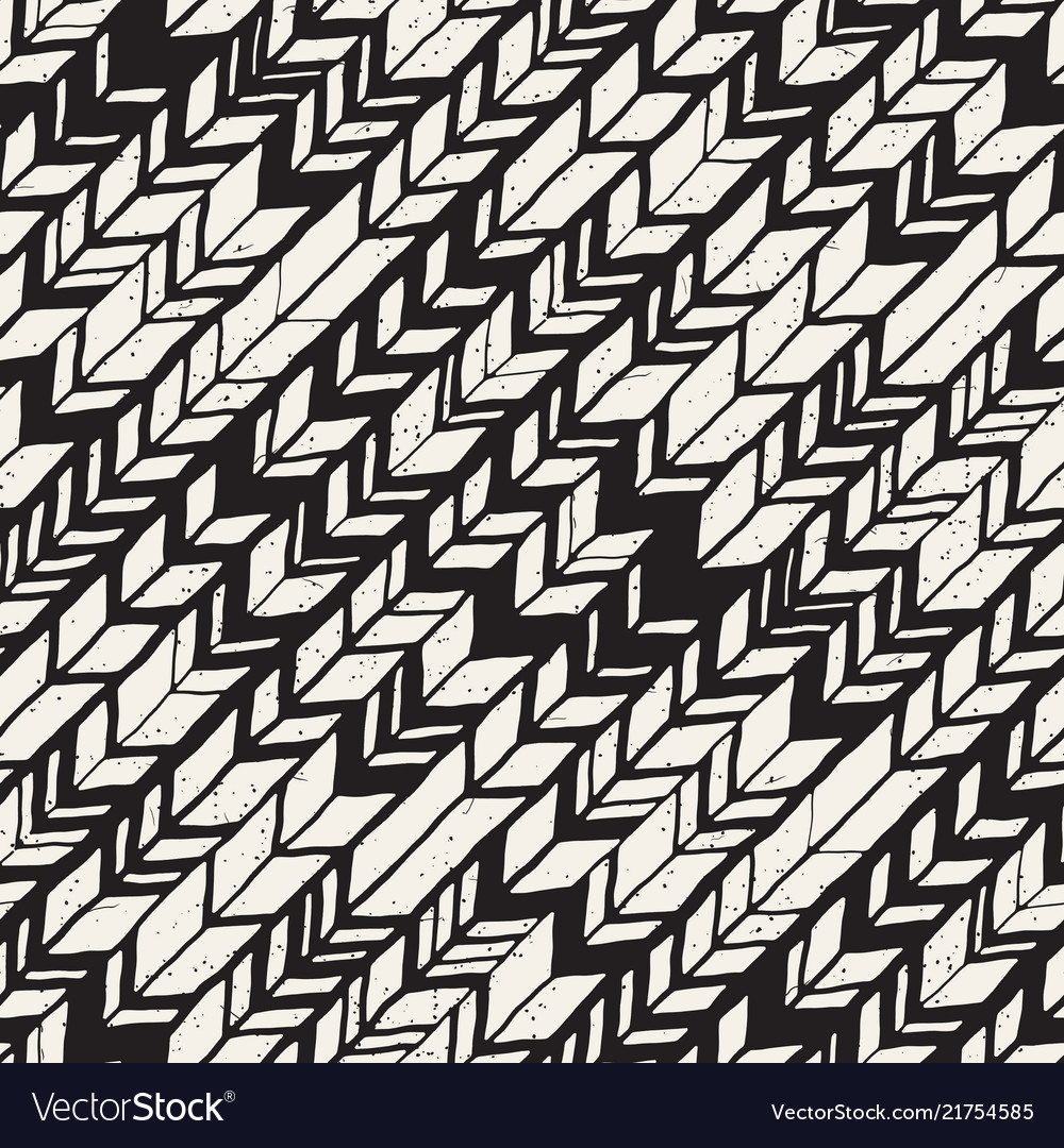 Seamless hand drawn style chevron pattern Vector Image