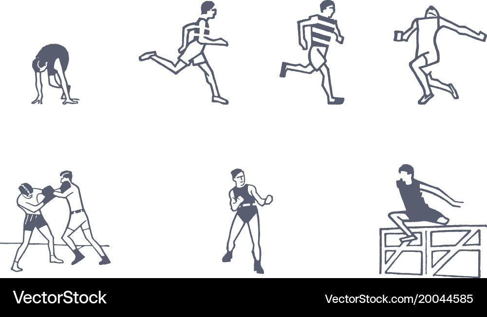 Set of sports Royalty Free Vector Image - VectorStock