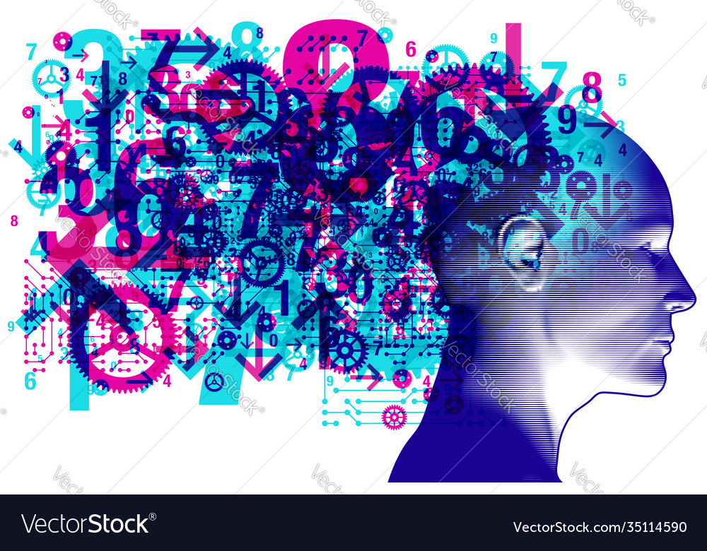 Endless thinking Royalty Free Vector Image - VectorStock