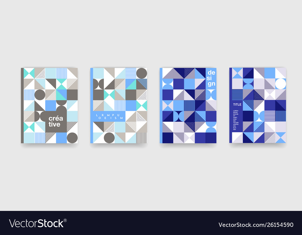 Geometric pattern background texture for poster Vector Image