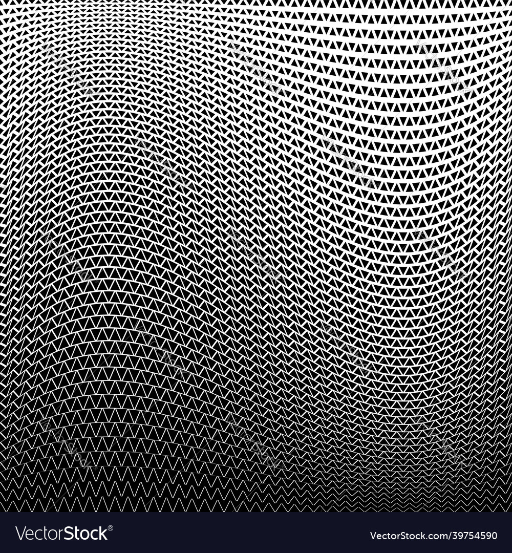 Halftone Triangle Wave Pattern Royalty Free Vector Image