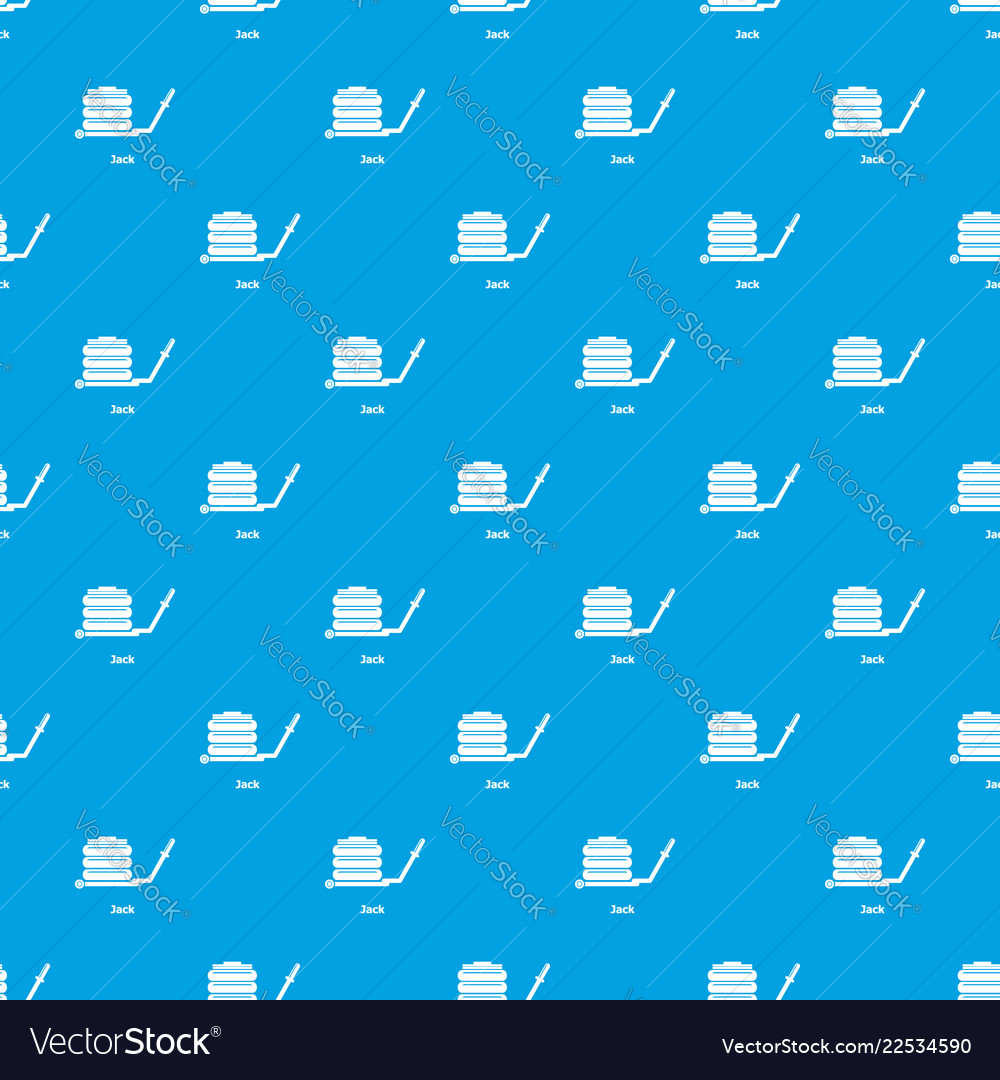 Jack pattern seamless blue Royalty Free Vector Image