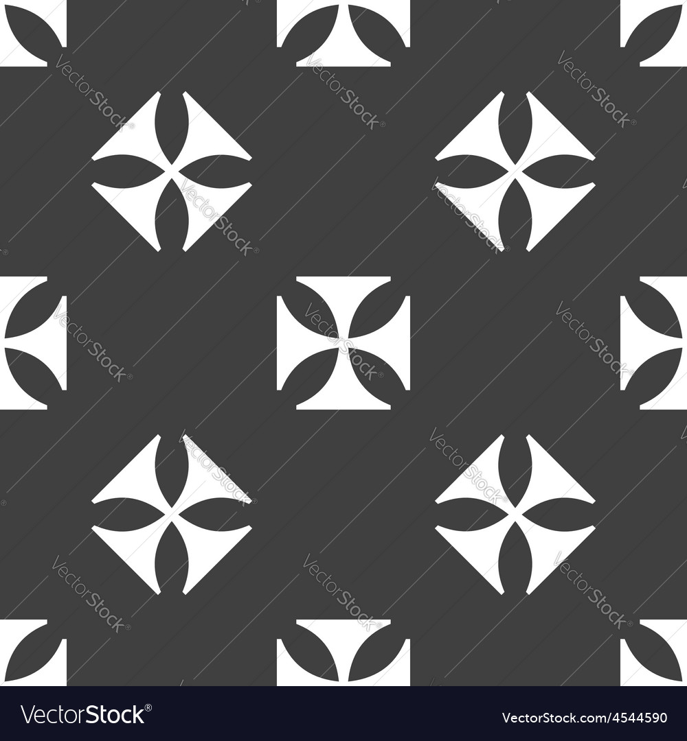 Maltese cross pattern Royalty Free Vector Image