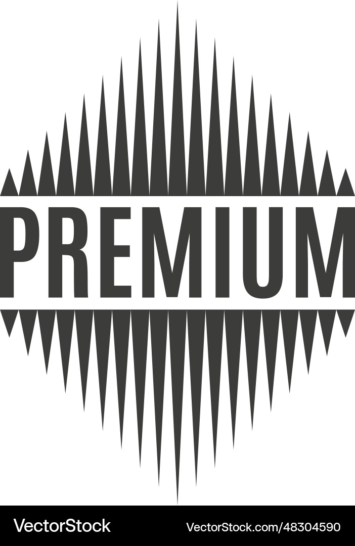 Premium icon badge or label high quality stamp Vector Image