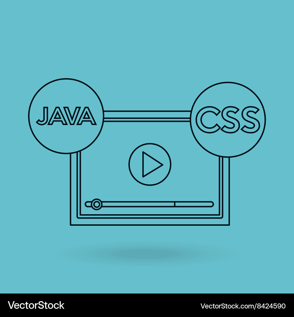 Software programming design Royalty Free Vector Image