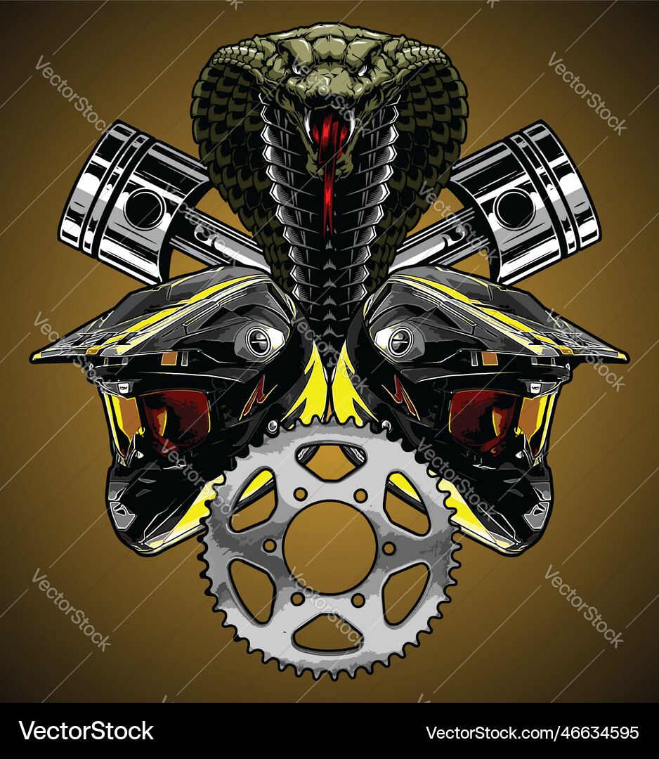 Biker template for graphic design Royalty Free Vector Image