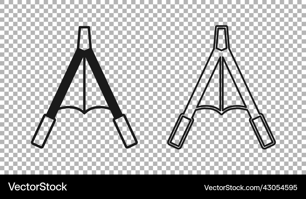 Black air blower bellows icon isolated Royalty Free Vector