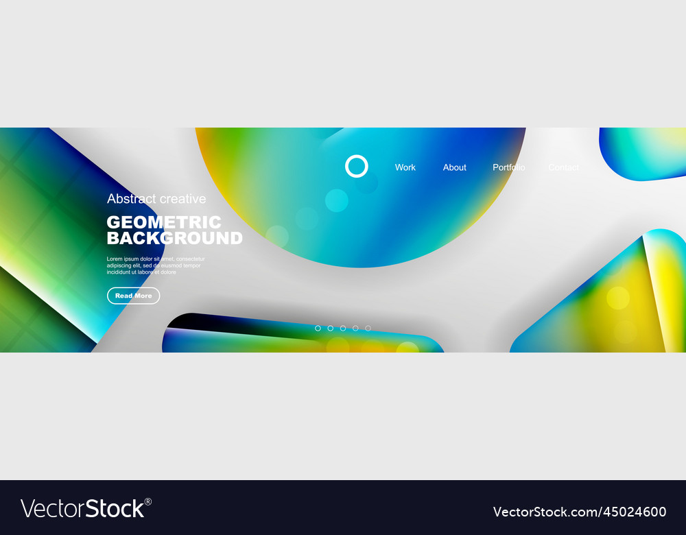 Bright glossy overlapping geometric shapes Vector Image