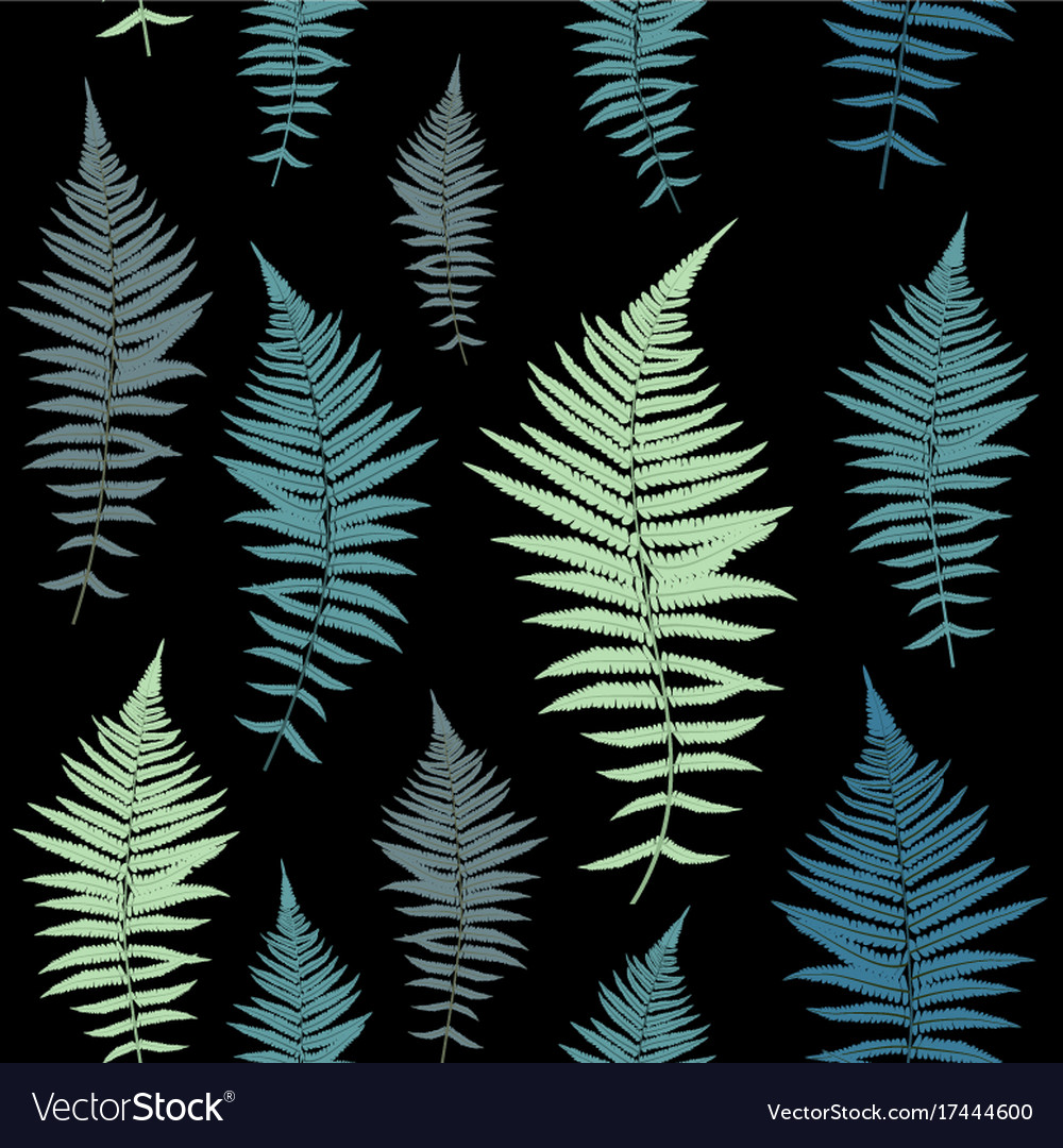 Fern leaf seamless pattern Royalty Free Vector Image